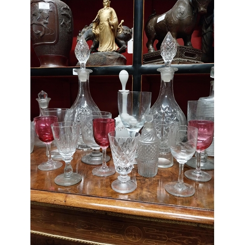 Collection of early 20th C. glassware.