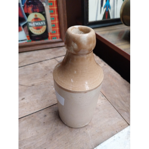 Andrew A Watt and Co Londonderry stoneware ginger beer bottle. {17 cm H ...