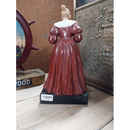 Rare Jacobean Glassware ceramic advertising figure of Lady. {31 cm H x ...