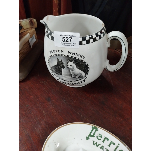 Black and White Label Whiskey Shellyware ceramic water jug. {11 cm H x ...