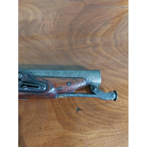 Early 19th C. brass and metal flintlock pistol stamped Rigby of Dublin ...