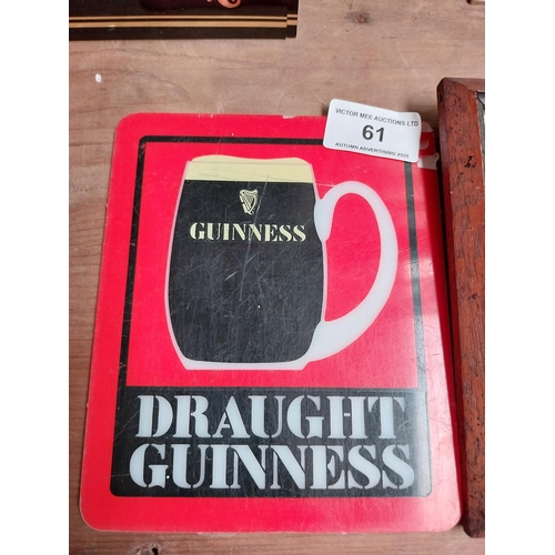 Draught Guinness Counter plastic advertising sign {15 cm H x 13 cm W ...