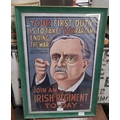 Your first duty is to join a regiment today John Redmond MP advertising ...