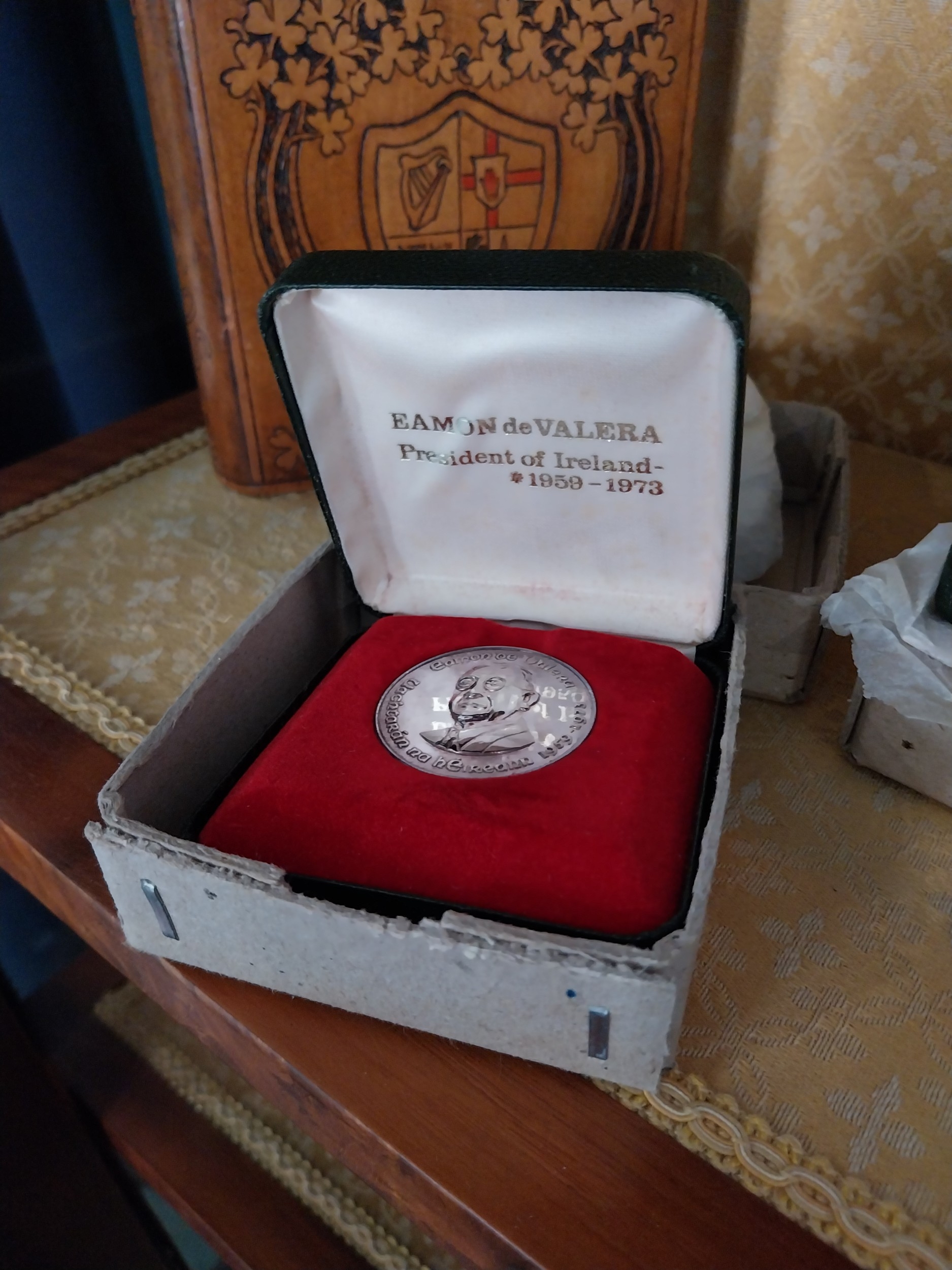 Eamon de Valera President of Ireland silver coin 1959 - 1973, in ...