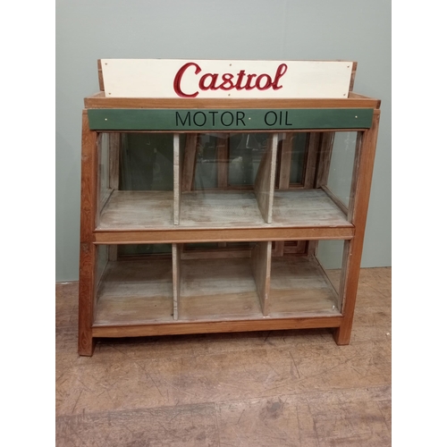 Castrol motor oil display cabinet (H 94cm x W 90cm x D 38cm ) NOT ...
