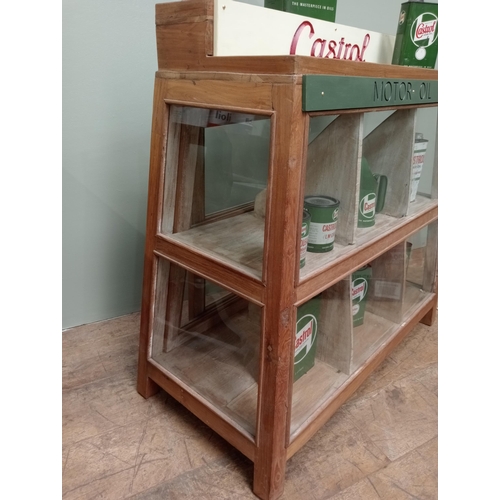 Castrol motor oil display cabinet (H 94cm x W 90cm x D 38cm ) NOT ...