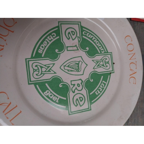 County Donegal GAA ceramic plate. {20 cm Dia.}.