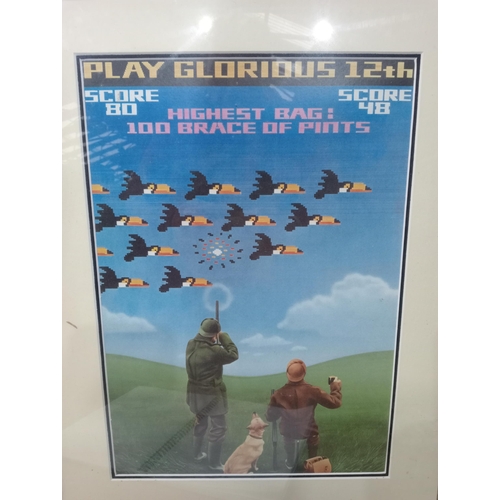 Play Glorious 12th, framed Guinness Toucan advertising print (H 64cm x ...