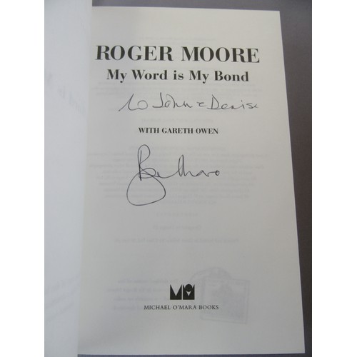 ROGER MOORE BOOKS to include signed copies. (Signatures are believed to ...