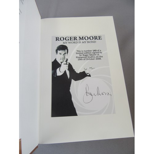 ROGER MOORE BOOKS to include signed copies. (Signatures are believed to ...