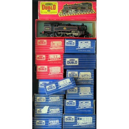 HORNBY DUBLO 2 and 3 rail Locos and Goods Rolling Stock comprising ...