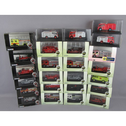 OXFORD DIECAST Fire/Commercials 1:76 group of Fire Engines. Mint in ...