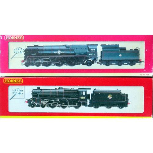 HORNBY 00 gauge Locos comprising: R2170 Merchant Navy Class 4-6-2 ...