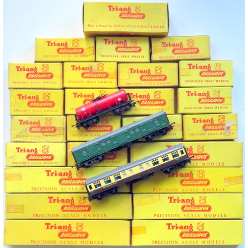 TRIANG TT gauge 21 x Rolling Stock comprising: 3 x Coaches (GWR ...