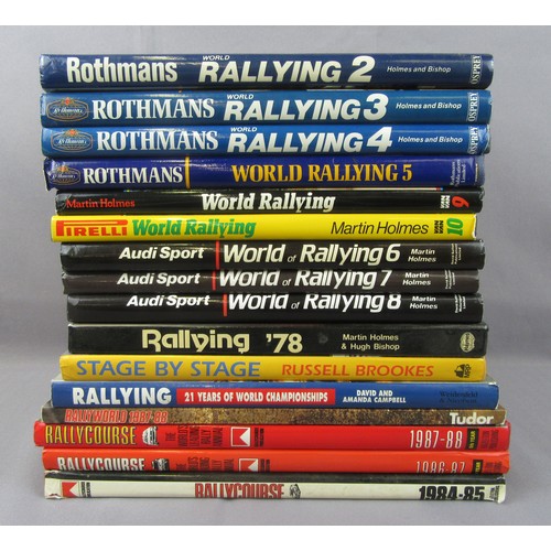 RALLY CAR BOOKS by Holmes and Bishop to include Rothmans World Rallying ...