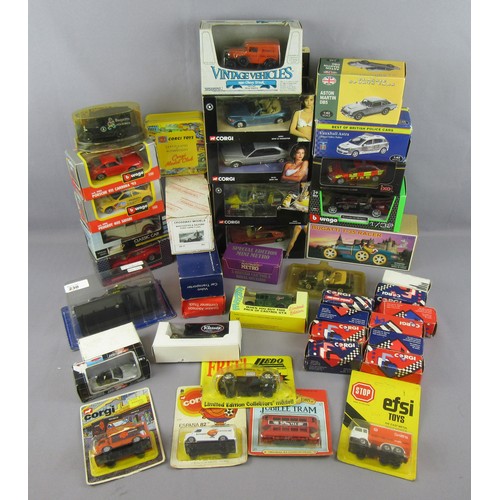 MIXED DIECAST to include Corgi James Bond, Burago, Atlas, Corgi Juniors ...