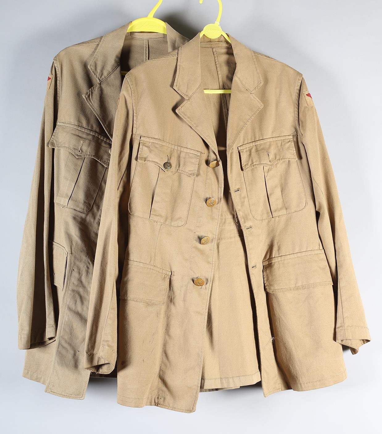 Two men’s military /RAF Jackets with metal buttons featuring a crown ...