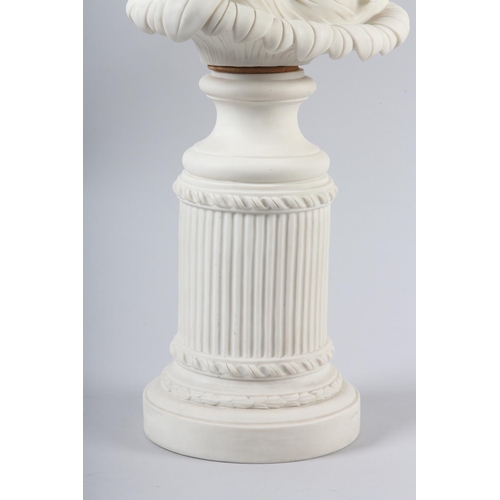 A COPELAND PARIAN BUST OF CLYTIE, 19th century, raised on a socle and ...