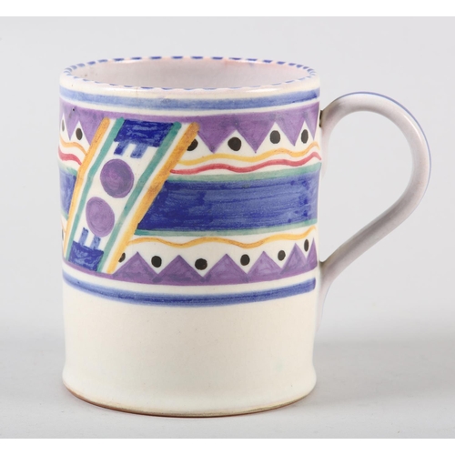 A CARTER STABLER ADAMS POOLE POTTERY MUG c.1930, designed by Truda ...