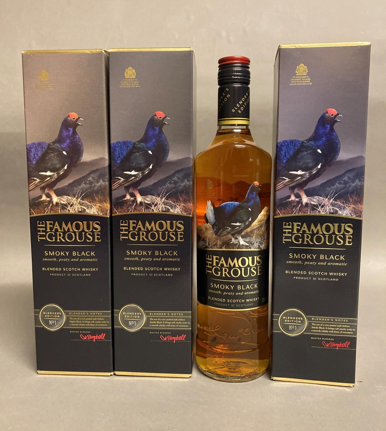 The Famous Grouse Smokey Black, blended Scotch whisky, Blenders Ed. No1 ...