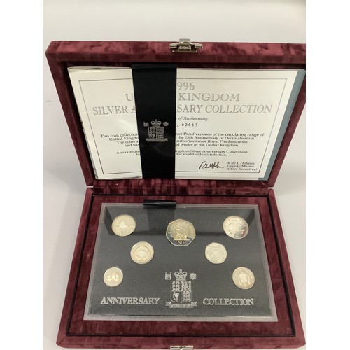 UK silver anniversary collection 1996 (25 years since decimalisation ...