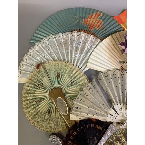 An eclectic selection of fan related items: a leather folder marked ...
