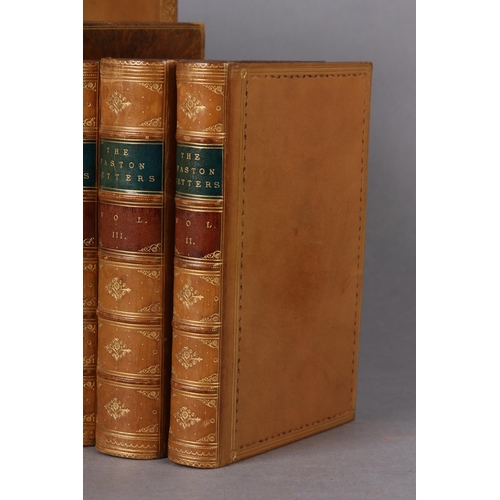 BINDINGS - THE PASTON LETTER 1422-1509, in three volumes, edited by ...