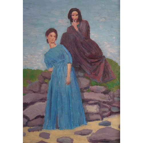ARR AUGUSTUS JOHN PRCA RP (1878-1961), Dorelia and Ida, on the Normandy ...