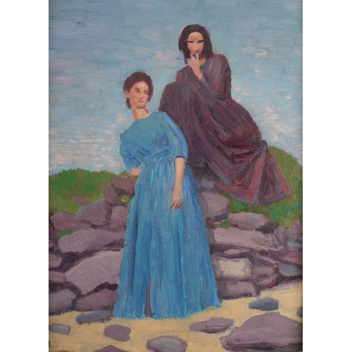 ARR AUGUSTUS JOHN PRCA RP (1878-1961), Dorelia and Ida, on the Normandy ...