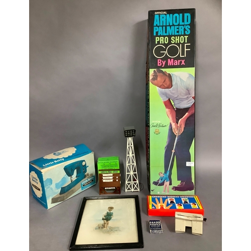 An Arnold Palmer Pro Shot Golf game, a Debutante Little Betty Sewing ...