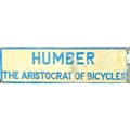 Humber ‘The Aristocrat of Bicycles’, cast aluminium sign, 12 x 42 ...