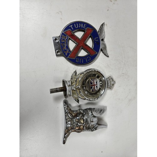 3 Car Badges, one RedeX X one Royal Automobile club one Head. Shipping ...