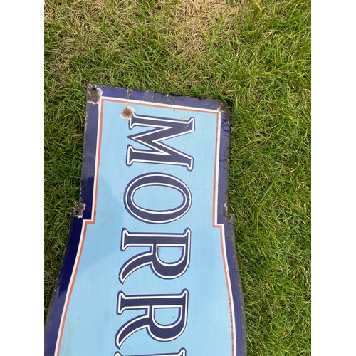 Morris Cars Enamel Sign. This Item Cannot Be Shipped