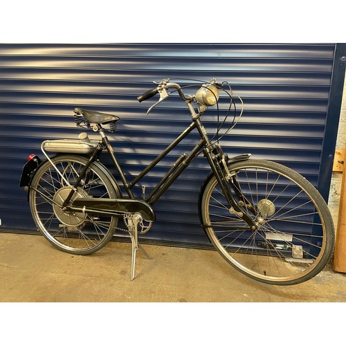 A 1955 BSA 'Winged Wheel' motorised bicycle. Genuine pair (engine ...