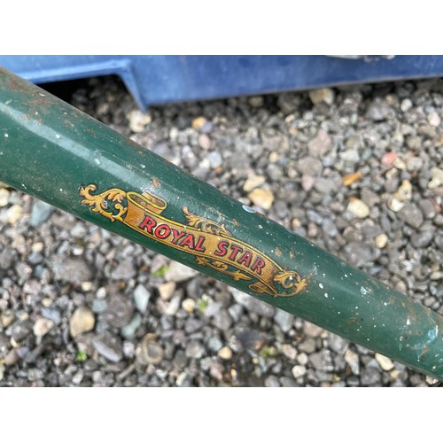 Royal Star Badged Cross Frame Bicycle Frame. This Item Cannot Be Shipped.