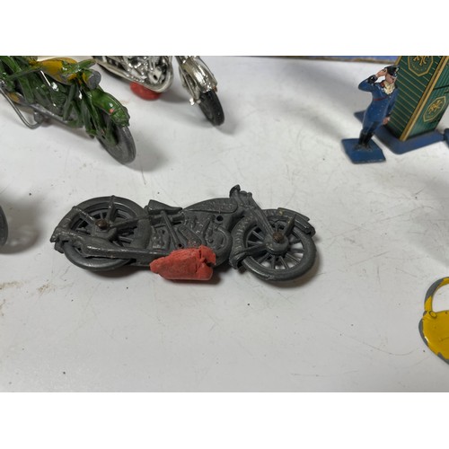 Selection of Motorcycle Die Cast Models. Budgie TT Racer, Dinky RAC ...