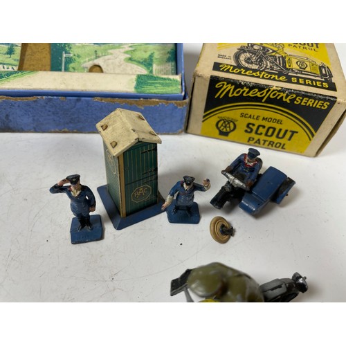 Selection of Motorcycle Die Cast Models. Budgie TT Racer, Dinky RAC ...