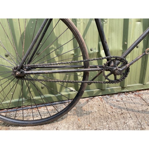 c1894 Diamond Frame Safety Bicycle, Inch Pitch Chain, Possibly Humber ...
