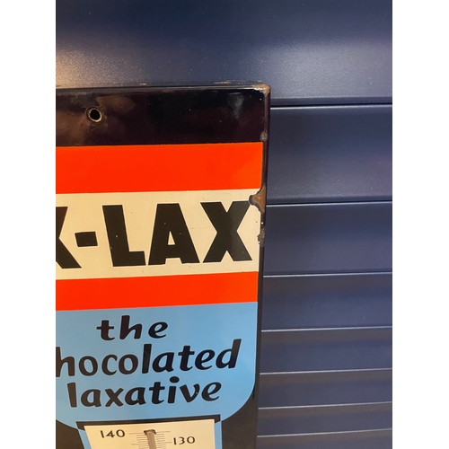 Ex Lax Chocolate Laxative Enamel Advertising Thermometer with Original ...