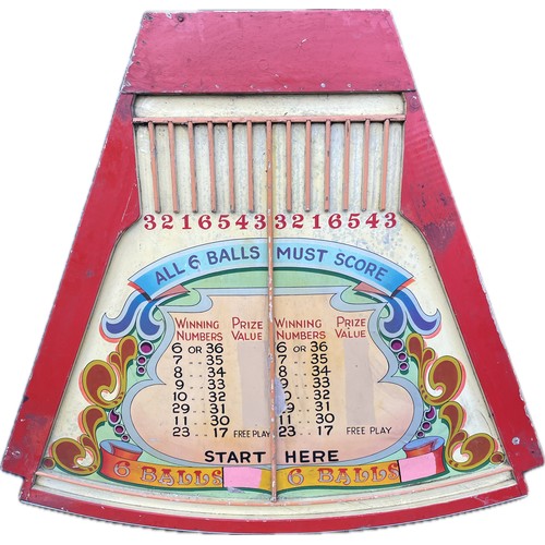 A Fairground Roll Down Game Panel From A Round Stall, Attractively ...