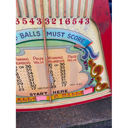 A Fairground Roll Down Game Panel From A Round Stall, Attractively ...