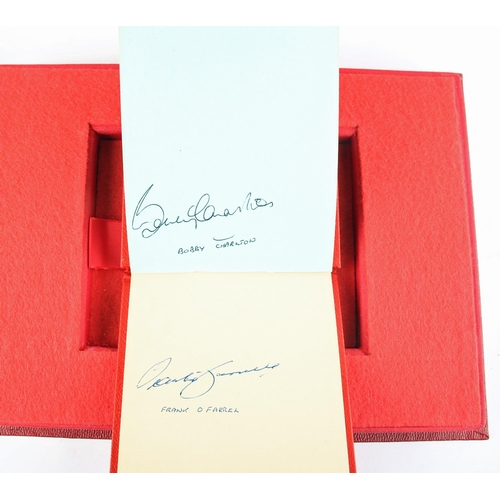 Football, Manchester United autograph album. A collection of 40 ...