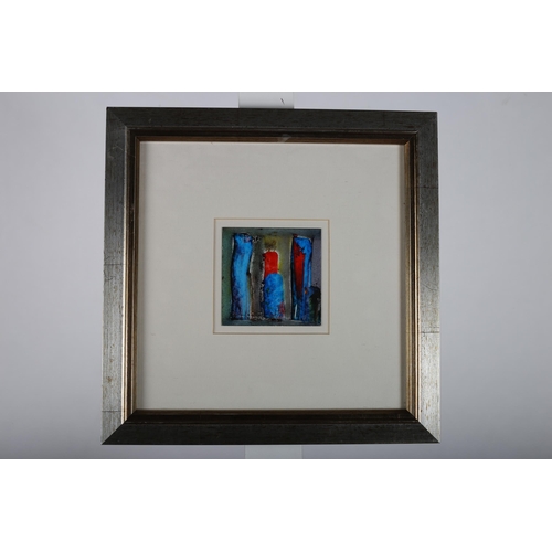 GEOFF RHIND Cyan Magenta Mixed media on paper Signed lower left ...