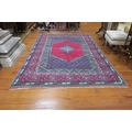 A TURKISH KILEM WOOL RUG the multicoloured ground with central panel ...