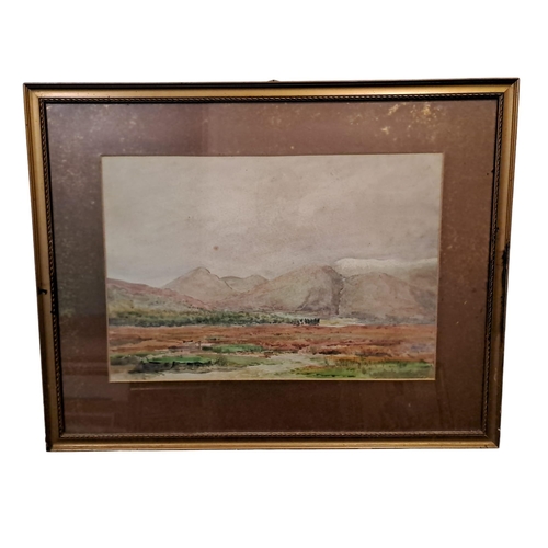 LADY WILLIAM BAGWELL Slieve Na Mon Mountains Co. Tipperary Watercolour ...