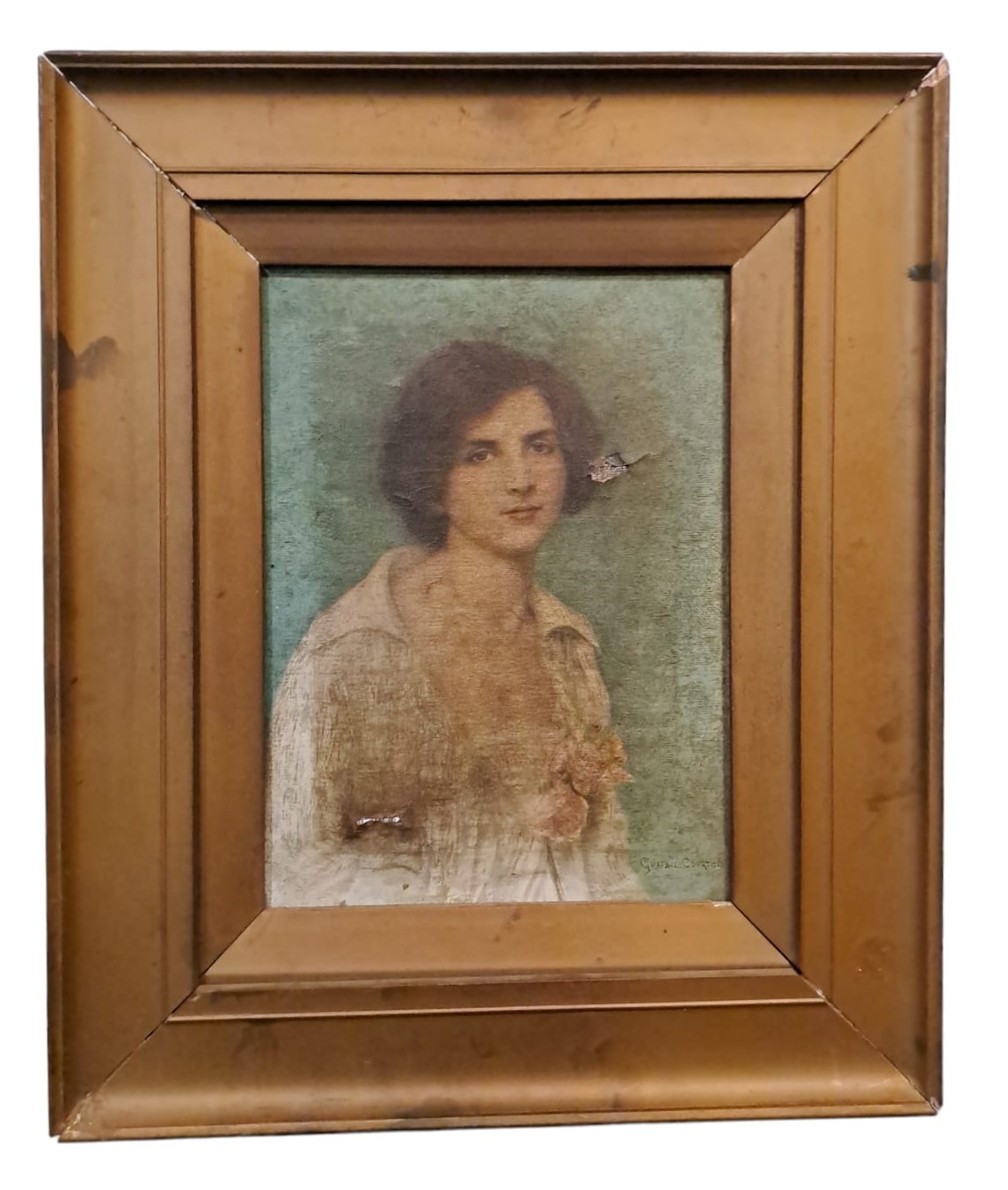 GUSTAVE CLAUDE ETIENNE COURTOIS FRENCH SCHOOL 1852-1923 Half Length ...