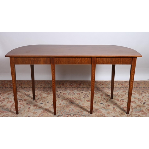 A GEORGIAN STYLE MAHOGANY AND SATINWOOD INLAID SIDE TABLE of ...