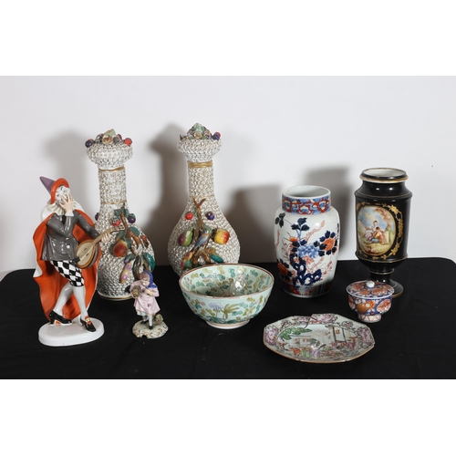 A MISCELLANEOUS COLLECTION to include a Rosenthal China figure modelled ...
