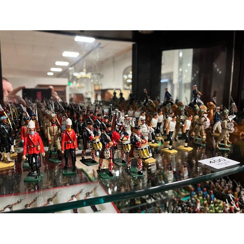 A COLLECTION OF HAND PAINTED LEAD FIGURES to include colonial troops ...