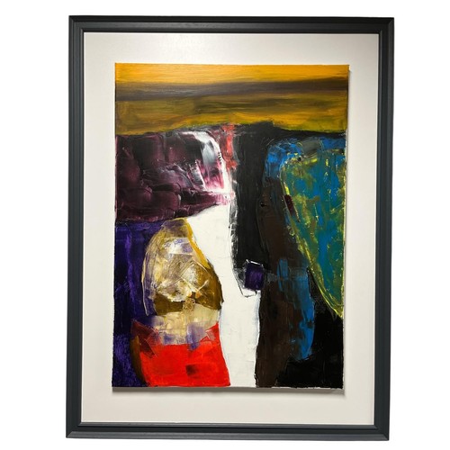 MICHAEL GEMMELL Abstract Composition Oil on canvas Unsigned Image: 70cm ...